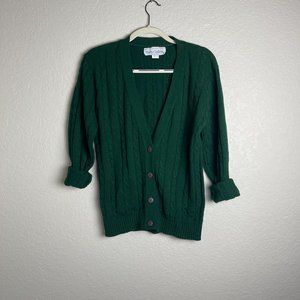 Kate Collins | Sweaters | Vintage Kate Collins Green Cardigan | Poshmark